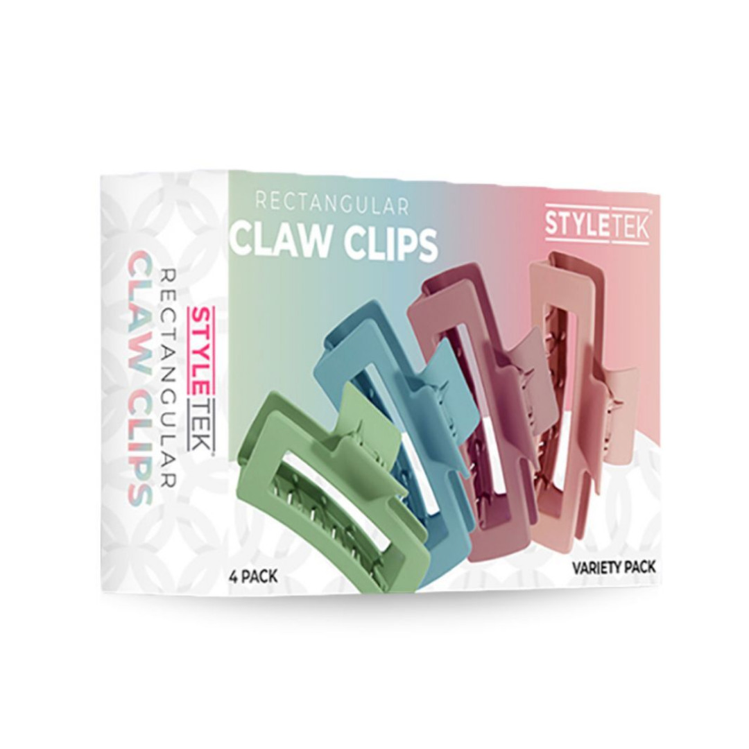 Rectangular Claw Clip 4 Pack – Riley Salon Resources