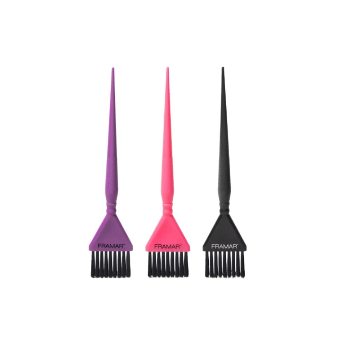 Triple Threat Hair Color Brush 3 Set – Riley Salon Resources